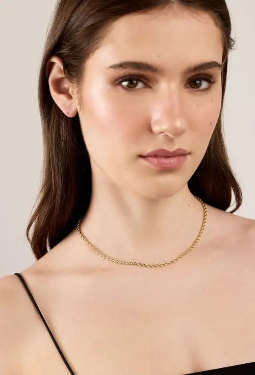 ELECTRIC PICKS Harper Gold Filled Rope Chain Necklace